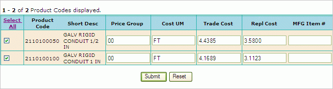 Group Inventory Multi Edit